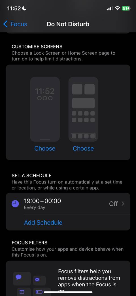 How to Edit Your iPhone's Focus or Do Not Disturb Settings