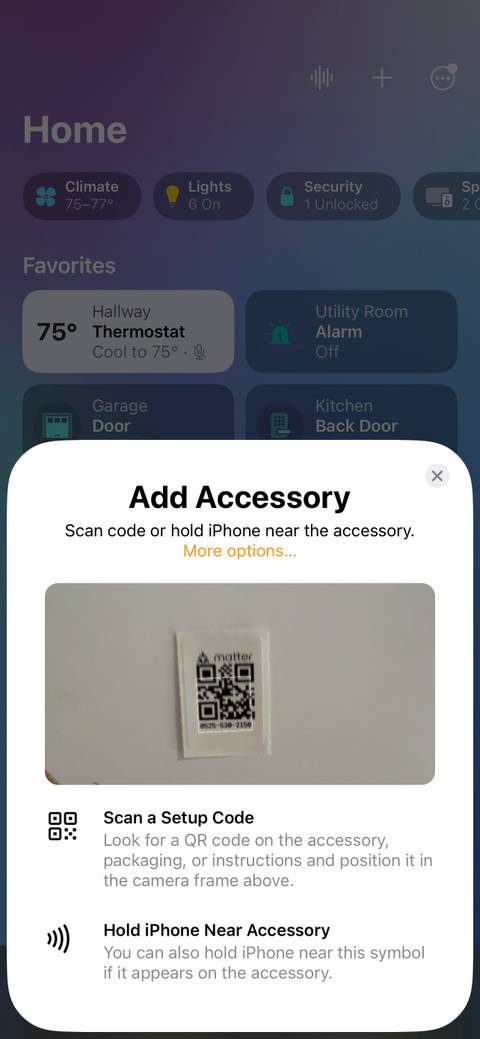 How to Add a Matter Smart Home Device to Apple Home