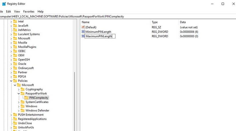How to Extend the PIN Length in Windows 10 & 11