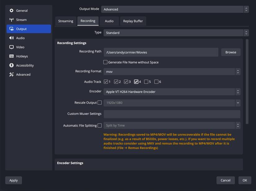 How to Record Multiple Audio Tracks to One File in OBS Studio