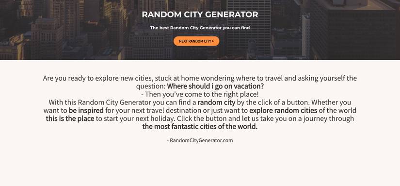 The 7 Best Sites to Pick Random Travel Destinations for Trips