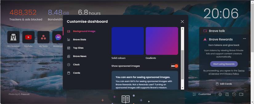 How to Change Your Wallpaper in Brave