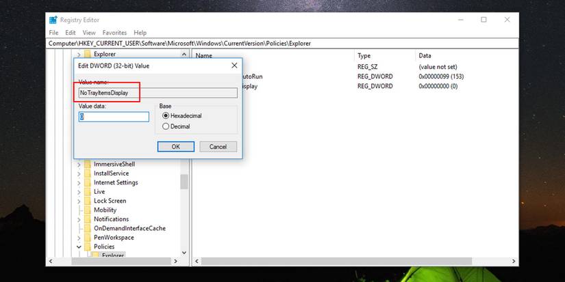 How to Disable the Notification Area in Windows 10