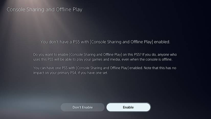 How to Enable Game Sharing on PlayStation 5