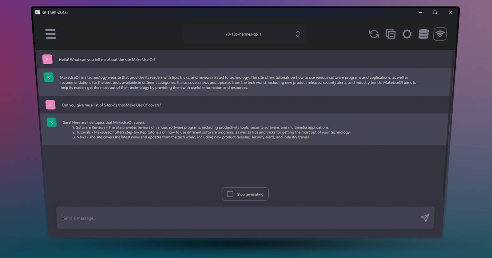 Run a Local and Free ChatGPT Clone on Your Windows PC With GPT4All