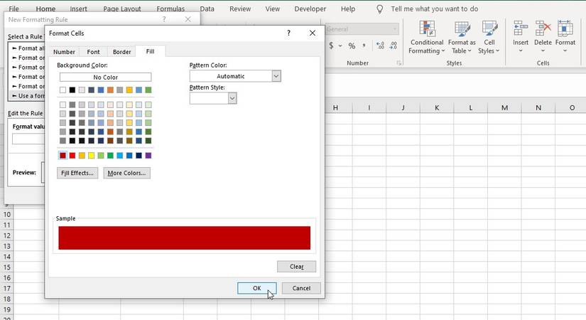 How to Apply Conditional Formatting Based on Another Cell in Excel