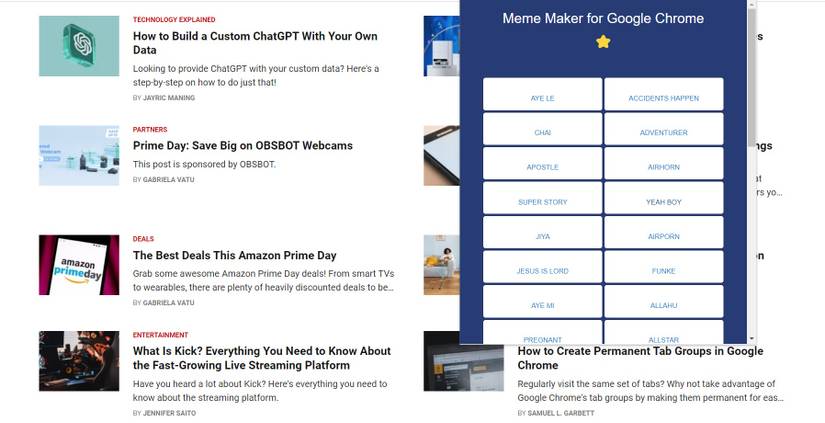 The 4 Best Chrome Extensions to Find Memes