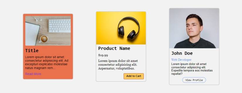 Creating Custom Card Components With HTML and CSS