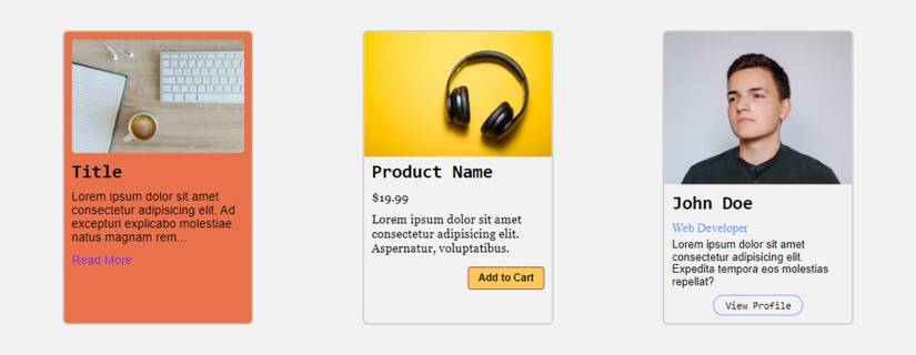 Creating Custom Card Components With HTML and CSS