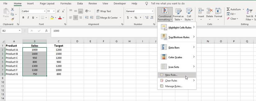 How to Apply Conditional Formatting Based on Another Cell in Excel