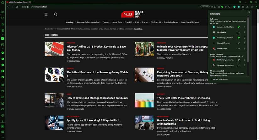 How to Install Extensions in Web Browsers Without a Dedicated Extension Store