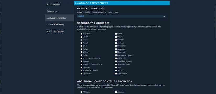 How to Change Steam’s Default Language