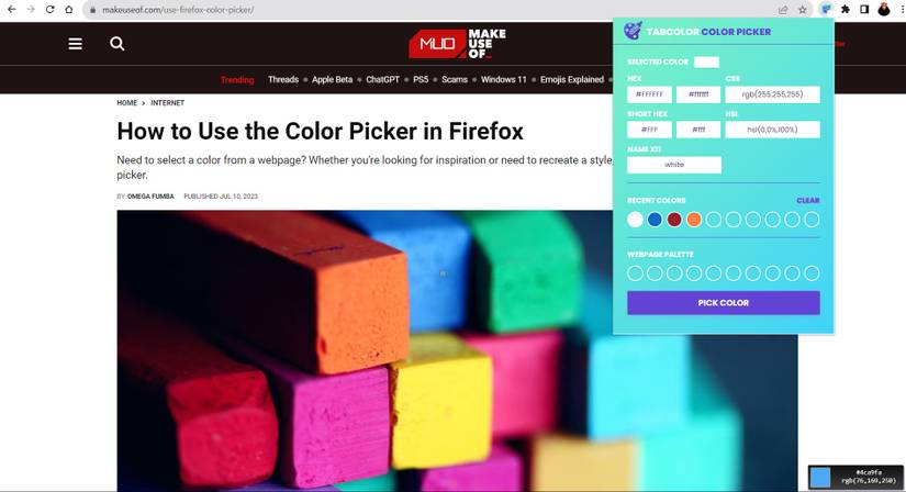 The 6 Best Color Picker Chrome Extensions