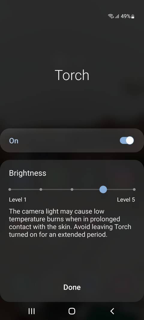 How to Change the Brightness of the Flashlight on Android