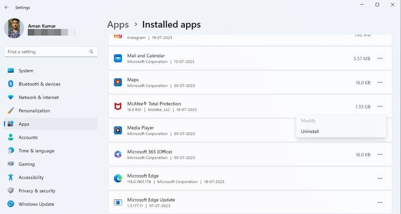 How to Stop McAfee Pop-Ups on Windows 11