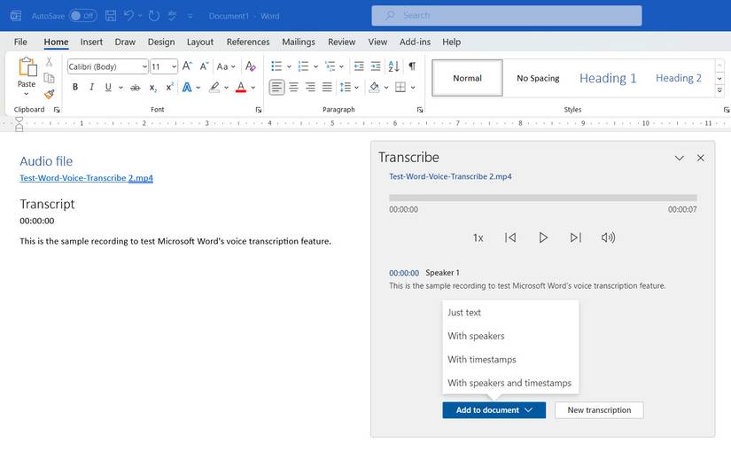 How to Use Microsoft Word for Voice Transcriptions