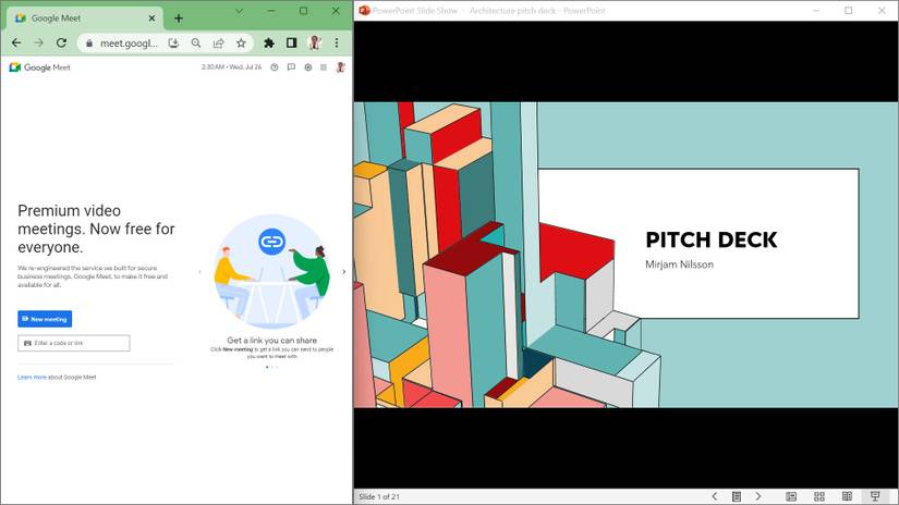 How to Present PowerPoint Slides in Google Meet