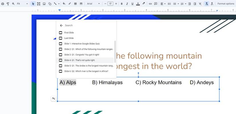 How to Create an Interactive Quiz in Google Slides