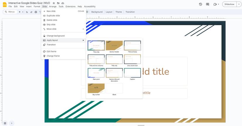 How to Create an Interactive Quiz in Google Slides