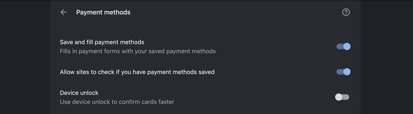 How to Stop Chrome Remembering Your Payment Details
