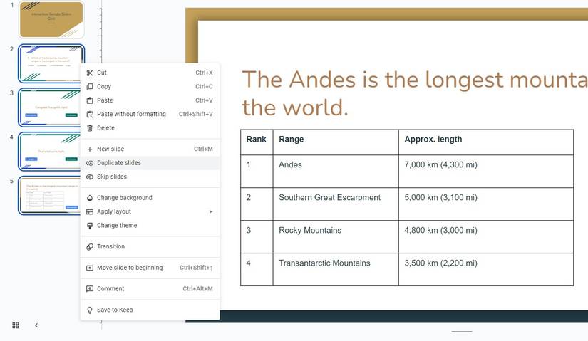 How to Create an Interactive Quiz in Google Slides