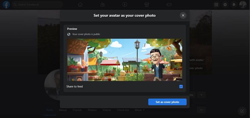 How to Create a Facebook Cover Photo Using Your Avatar