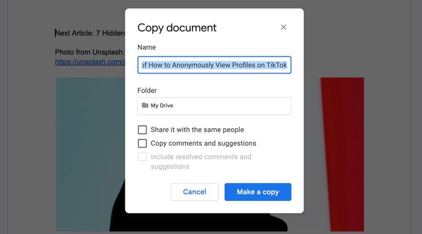 How to Hide Your Google Docs Version History