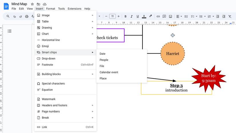 How to Create Mind Maps in Google Docs