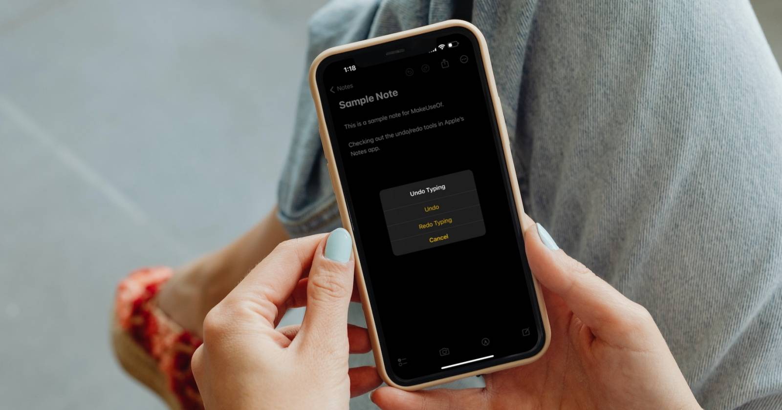 How to Undo in Notes on an iPhone