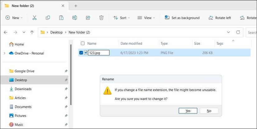 How to Change File Types on Windows