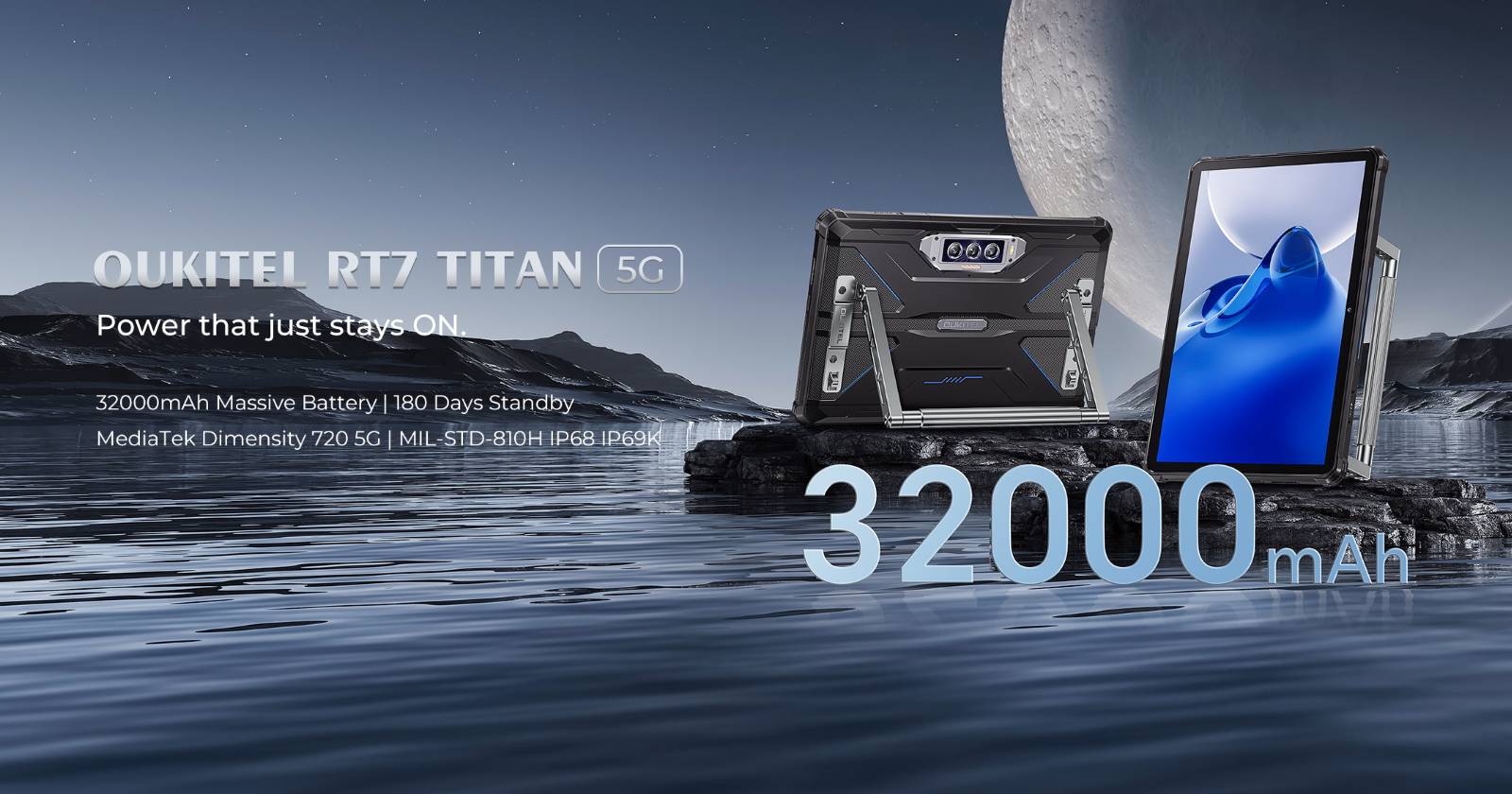 OUKITEL RT7 Titan: The 5G Rugged Tablet With Enormous Battery Life