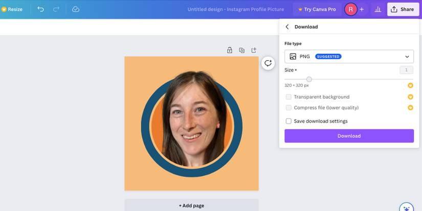 How to Create a Standout Instagram Headshot Using Canva