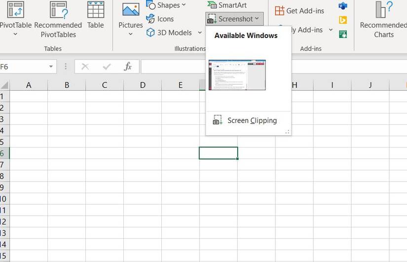 How to Capture Screenshots With Excel