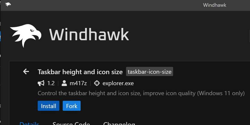 taskbar icon size