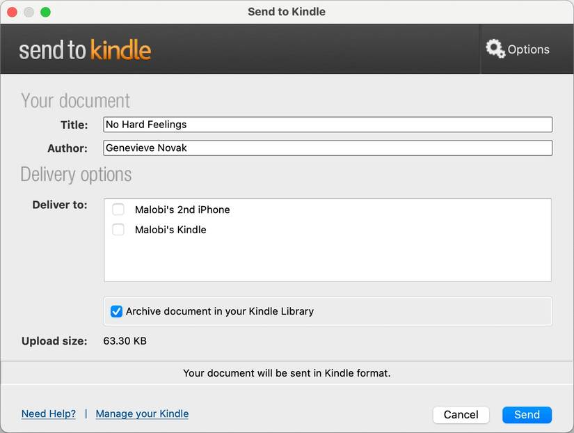 How to Send Ebooks and Documents to Your Kindle From an iPhone, iPad ...