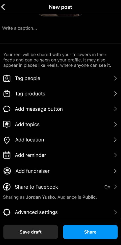 How to Share Instagram Reels to Facebook