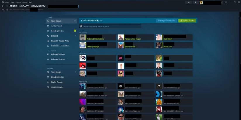 How to Search Steam for Specific Users