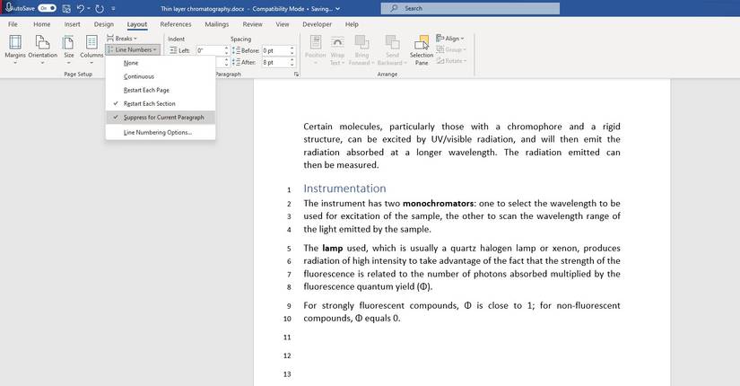 How to Add Line Numbers in Microsoft Word