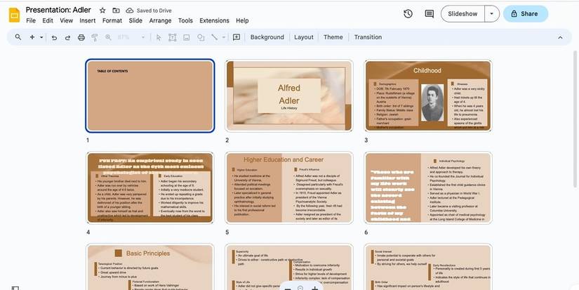 How to Create a Table of Contents in Google Slides
