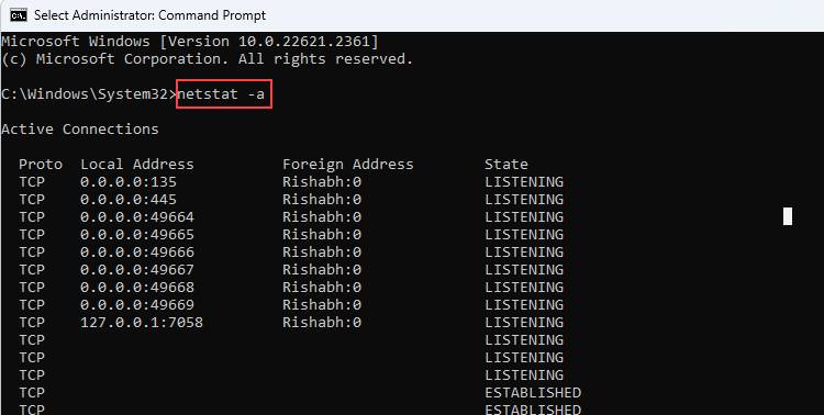 How to Use the Netstat Command in Windows 11 to Monitor Network Activity