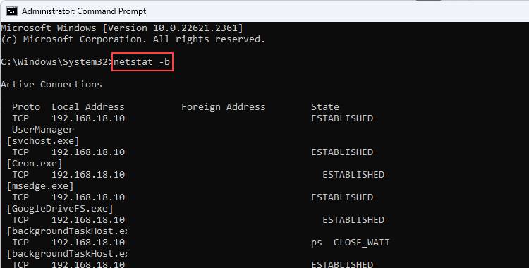 How To Use The Netstat Command In Windows 11 To Monitor Network Activity