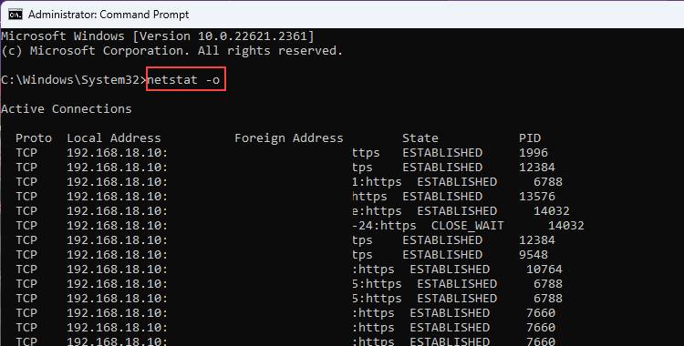 How to Use the Netstat Command in Windows 11 to Monitor Network Activity