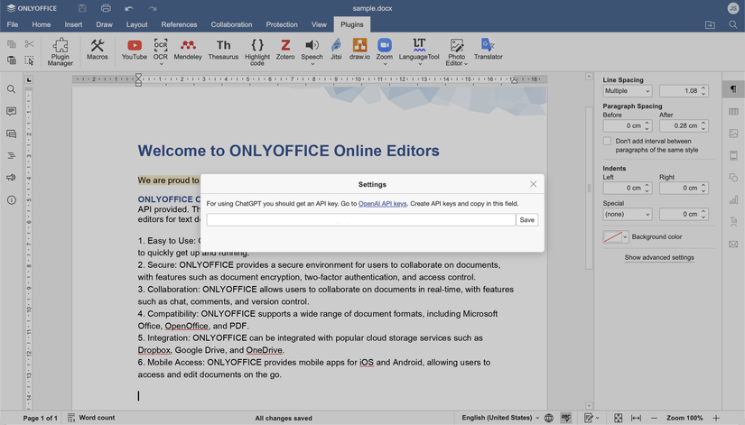 How ONLYOFFICE DocSpace Uses ChatGPT to Improve Your Productivity