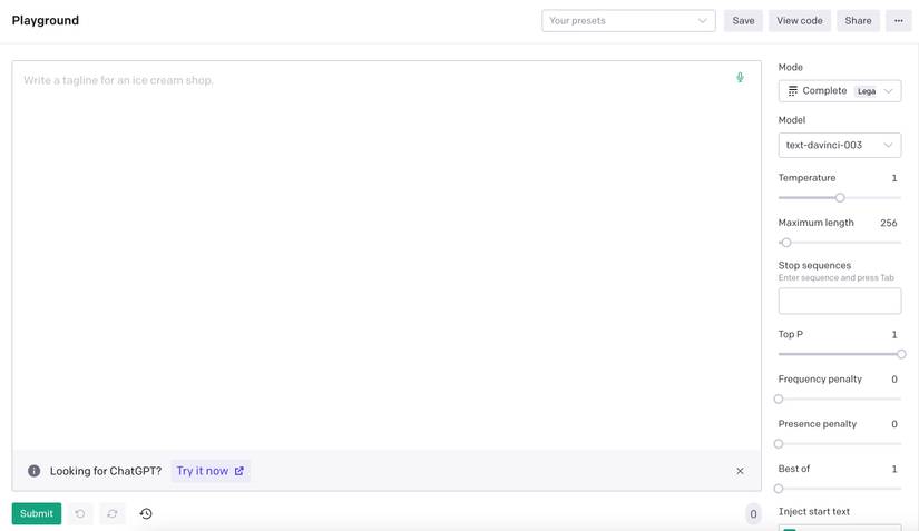 How to Use GPT-3 in OpenAI Playground