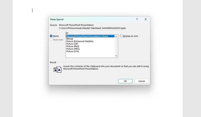 How to Embed PowerPoint Slides in Word