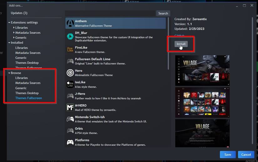 How to Use Playnite's Fullscreen Mode on Your TV