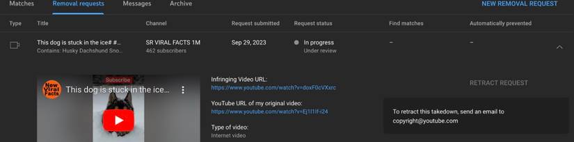 How to Submit a Removal Request on YouTube Due to Copyright