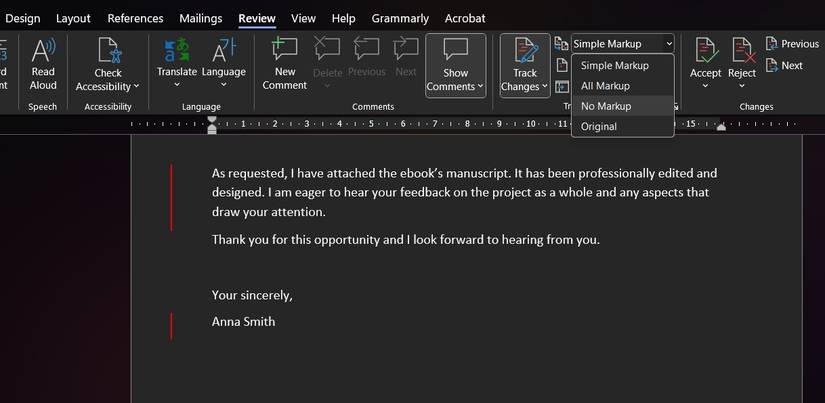 How to Make Track Changes Easier to Use on Microsoft Word