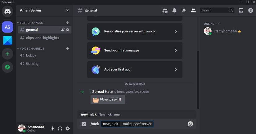 How to Change Your Discord Username or Display Name