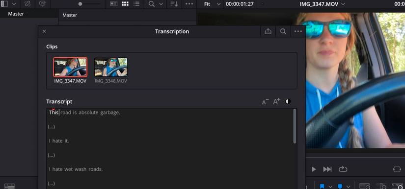 How to Use the Transcription Feature in DaVinci Resolve Studio 18.5
